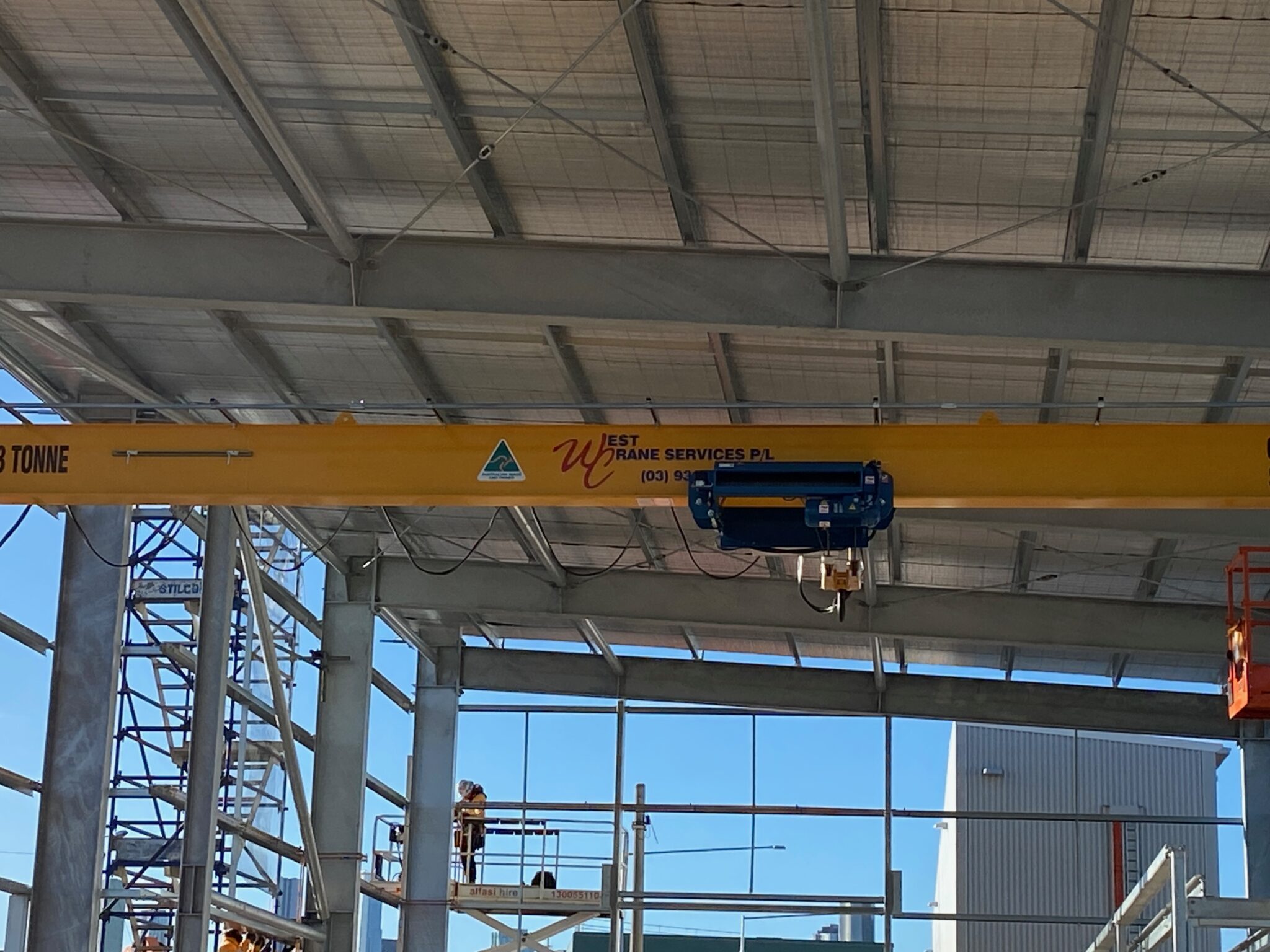 Australian-made 3 tonne overhead crane | West Crane Services - West ...